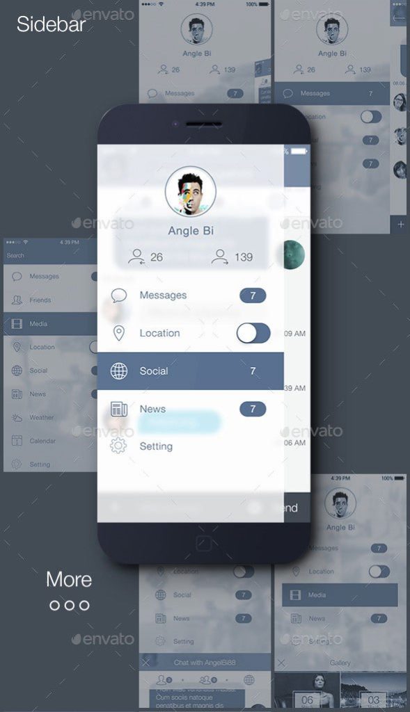 50+ Best Mobile App UI Design PSD Templates - PSD Templates