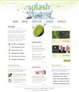 Splash Design Website Theme - PSD Templates